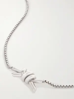 Bottega Veneta Knot Necklace - Silver