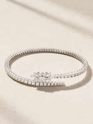 Yeprem Y-not 18-karat White Gold Diamond Bracelet - Silver