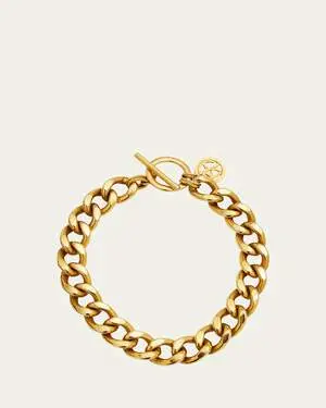 BEN-AMUN Polished Link Necklace - Gold