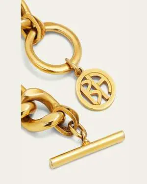BEN-AMUN Polished Link Necklace - Gold