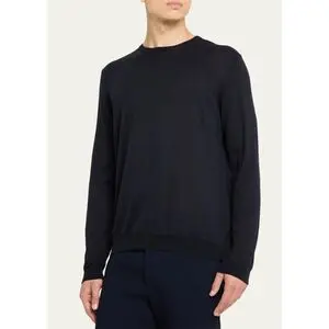 Giorgio Armani Silk-cotton Crew Sweater