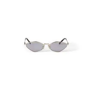 Miu Miu Logo Sunglasses - Light Gray Lenses