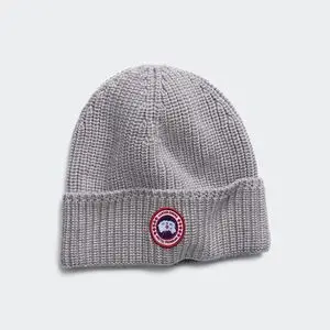 Canada Goose Ribbed Beanie - Heather Grey