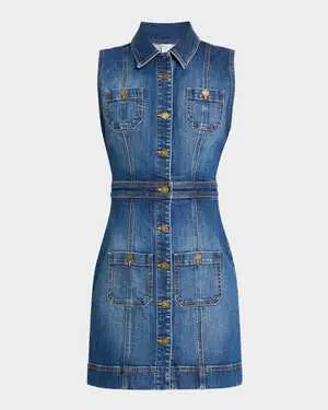 Ramy Brook Ramy Brook Katalina Denim Mini Dress - Medium Wash