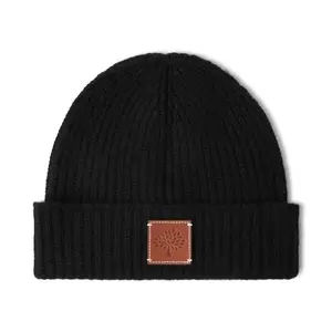 Mulberry Mulberry Lambswool Beanie Black