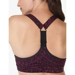 Sweaty Betty Power Medium-impact Stretch-woven Sports Bra - Purple Dragonfly