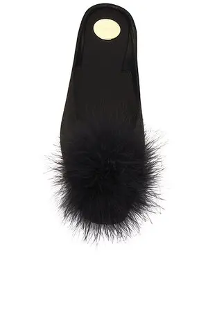 Saint Laurent Lido Flat Mule - Nero