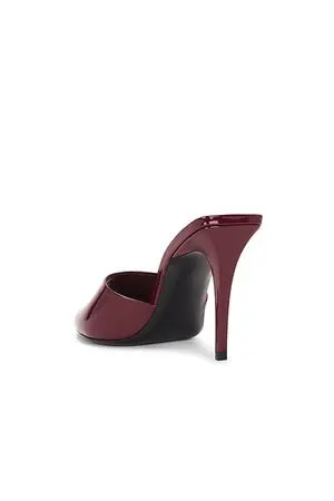 Saint Laurent Giqua Mule Sandal - Grenat
