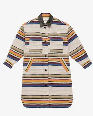 Marant Etoile Striped Coats For Women