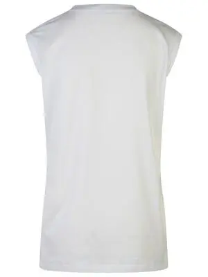 Balmain Cotton Tank Top - White