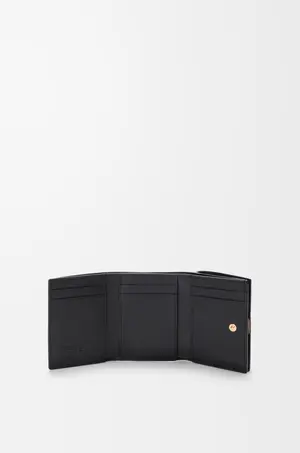Loewe Anagram Trifold Wallet - Black/gold