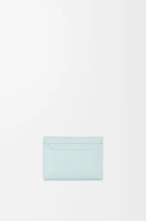 Loewe Anagram Plain Cardholder In Pebble Grained Leather Skin Frozen