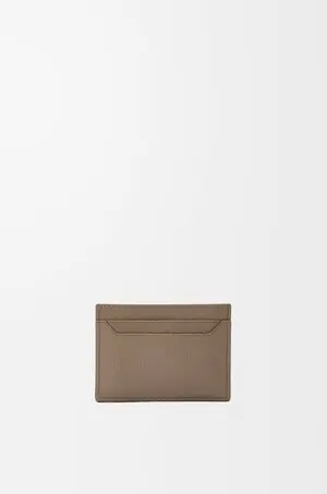 Loewe Anagram Plain Cardholder In Pebble Grained Leather Skin - Taupe