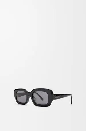 Loewe Rectangular Slim Sunglasses - Black