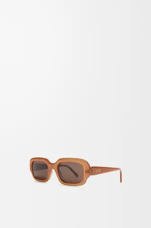 Loewe LOEWE Rectangular Slim Sunglasses Light Caramel