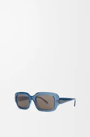 Loewe LOEWE Rectangular Slim Sunglasses Milky Blue