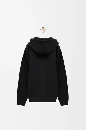 Loewe Relaxed Fit Cotton Hoodie - Black