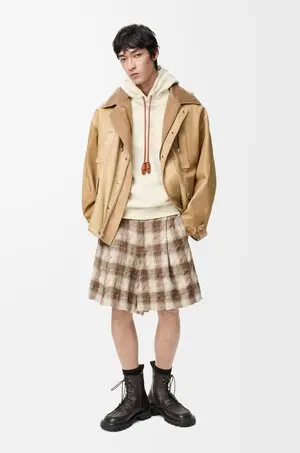 Loewe Relaxed Fit Cotton Hoodie - Ecru