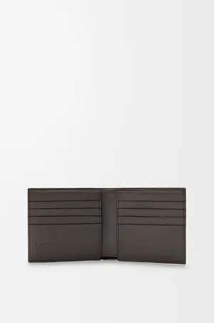 Loewe Puzzle Bifold Wallet In Classic Leather Skin - Dark Grey