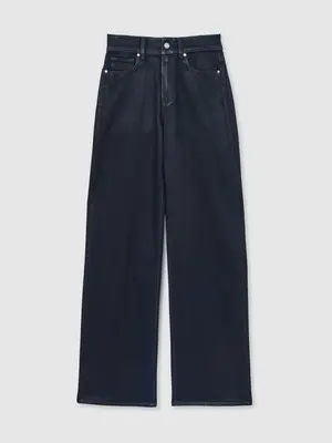 Paige Sasha Wide-leg Coated Jeans