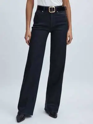 Paige Sasha Wide-leg Coated Jeans