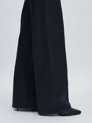 Paige Sasha Wide-leg Coated Jeans