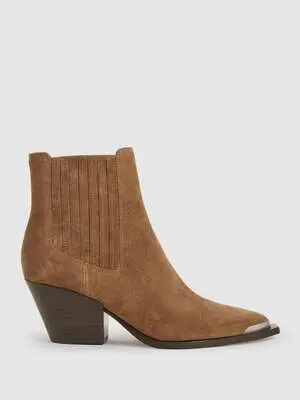 Paige Lyra Suede Ankle Boots