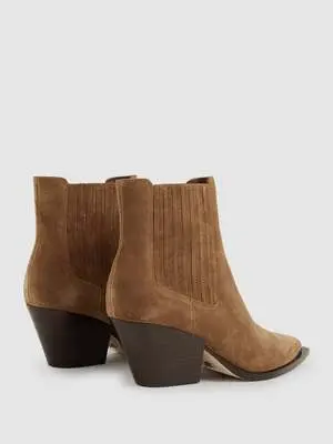 Paige Lyra Suede Ankle Boots