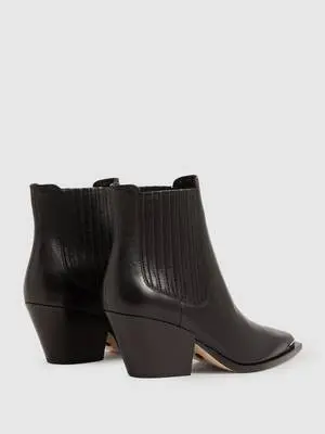 Paige Lyra Leather Ankle Boots