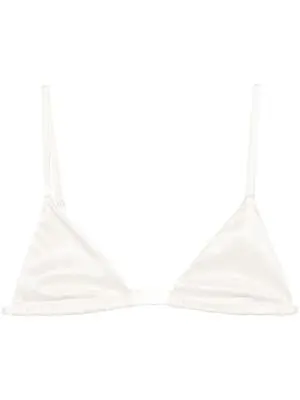 TOTEME Satin Bralette - White