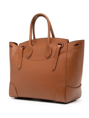 Ralph Lauren Soft Ricky 33 Leather Tote - Brown