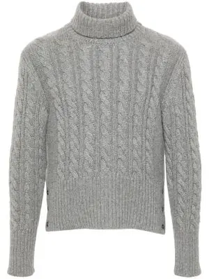 Thom Browne Roll-neck Cable-knit Jumper