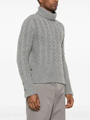 Thom Browne Roll-neck Cable-knit Jumper