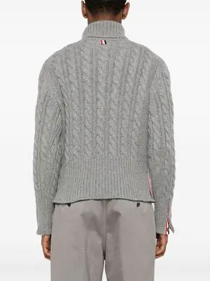 Thom Browne Roll-neck Cable-knit Jumper