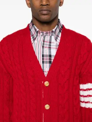 Thom Browne Cable-knit Cashmere Cardigan