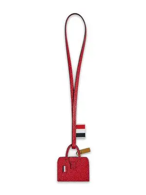 Thom Browne Leather Keyring - Red