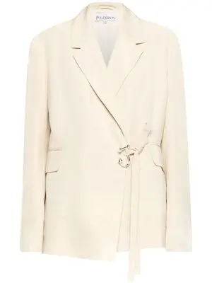 JW Anderson Tailored Wrap Blazer - Neutrals