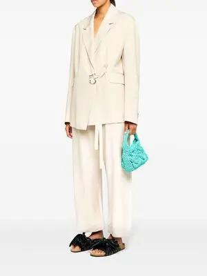 JW Anderson Tailored Wrap Blazer - Neutrals