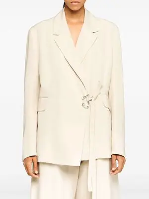 JW Anderson Tailored Wrap Blazer - Neutrals