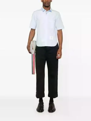 Thom Browne Short-sleeve Poplin Shirt - Blue