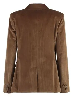 Max Mara Double-breasted Velvet Blazer