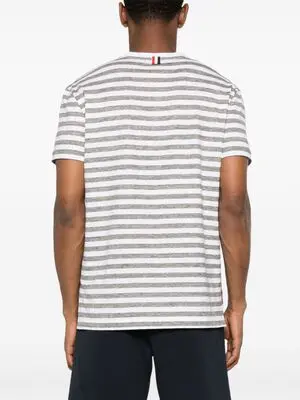 Thom Browne Striped Linen T-shirt