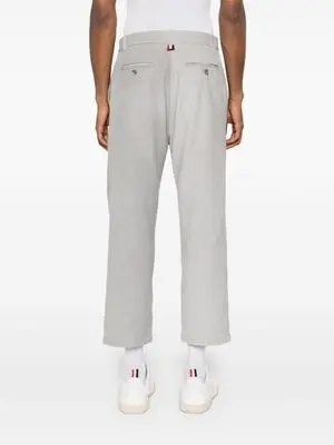 Thom Browne Mid-rise Straight-leg Trousers