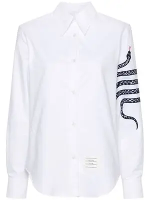Thom Browne Snake 4-bar Shirt - White