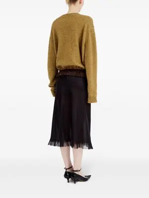 MAISON MARGIELA Tulle Midi Skirt - Black