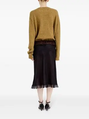 MAISON MARGIELA Tulle Midi Skirt - Black