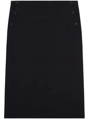 COURREGES Front-pocket Wool Skirt
