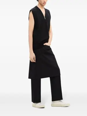 COURREGES Front-pocket Wool Skirt
