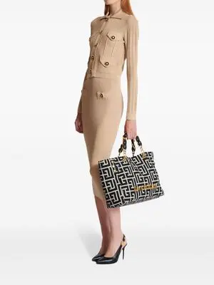 Balmain Button-up Cardigan - Neutrals