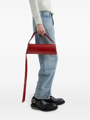 JIL SANDER Small Cannolo Tote Bag - Red